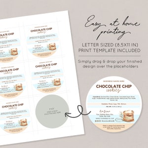 Cottage Food Label | Home Baked Goods Label | Printable Food Label ...