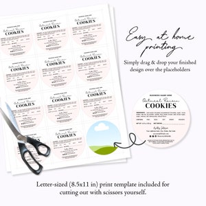 Cottage Food Label | Home Baked Goods Label | Printable Food Label ...