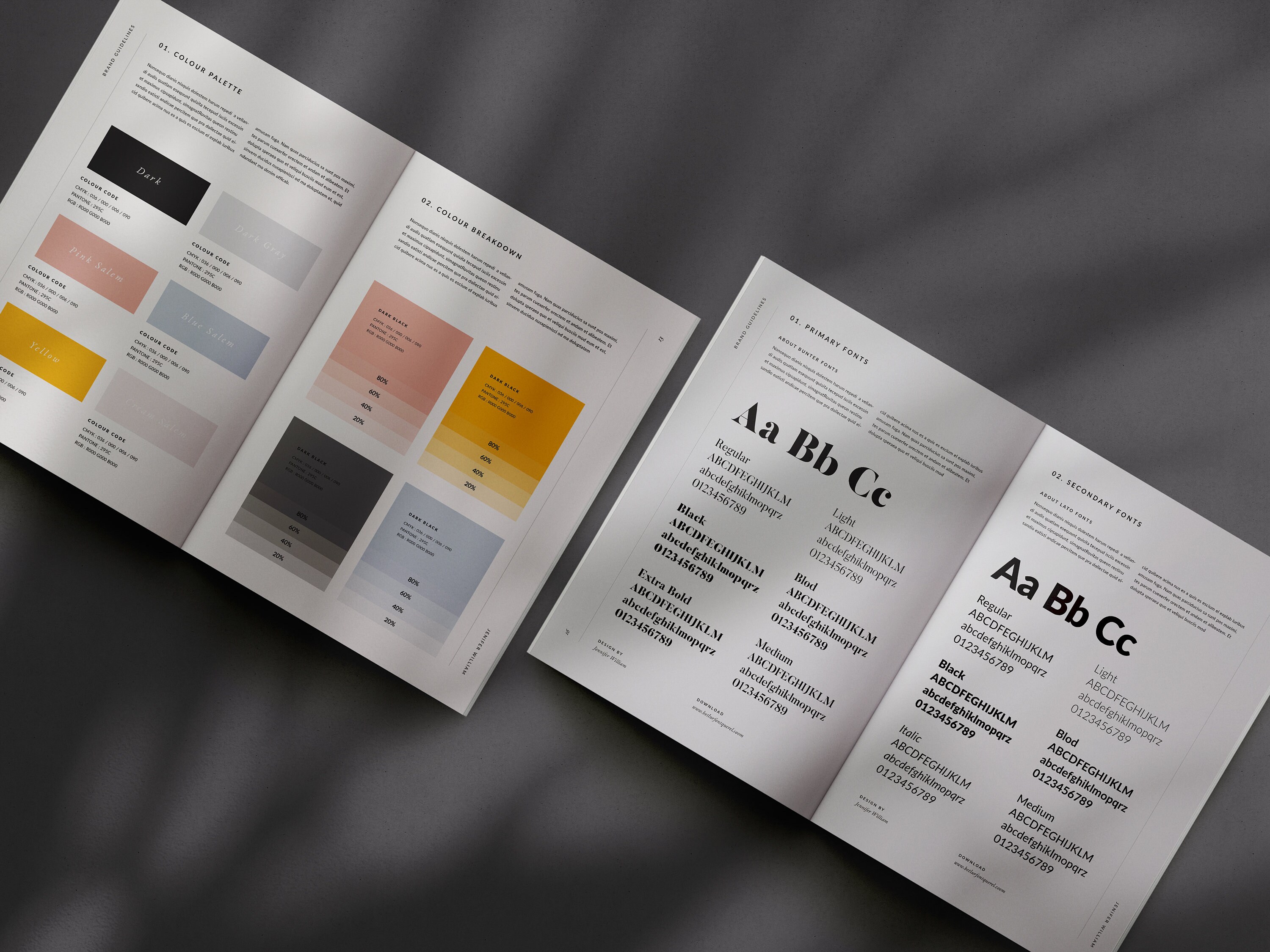 Minimalist Brand Guidelines Brand Guidelines Adobe Indesign Brand ...