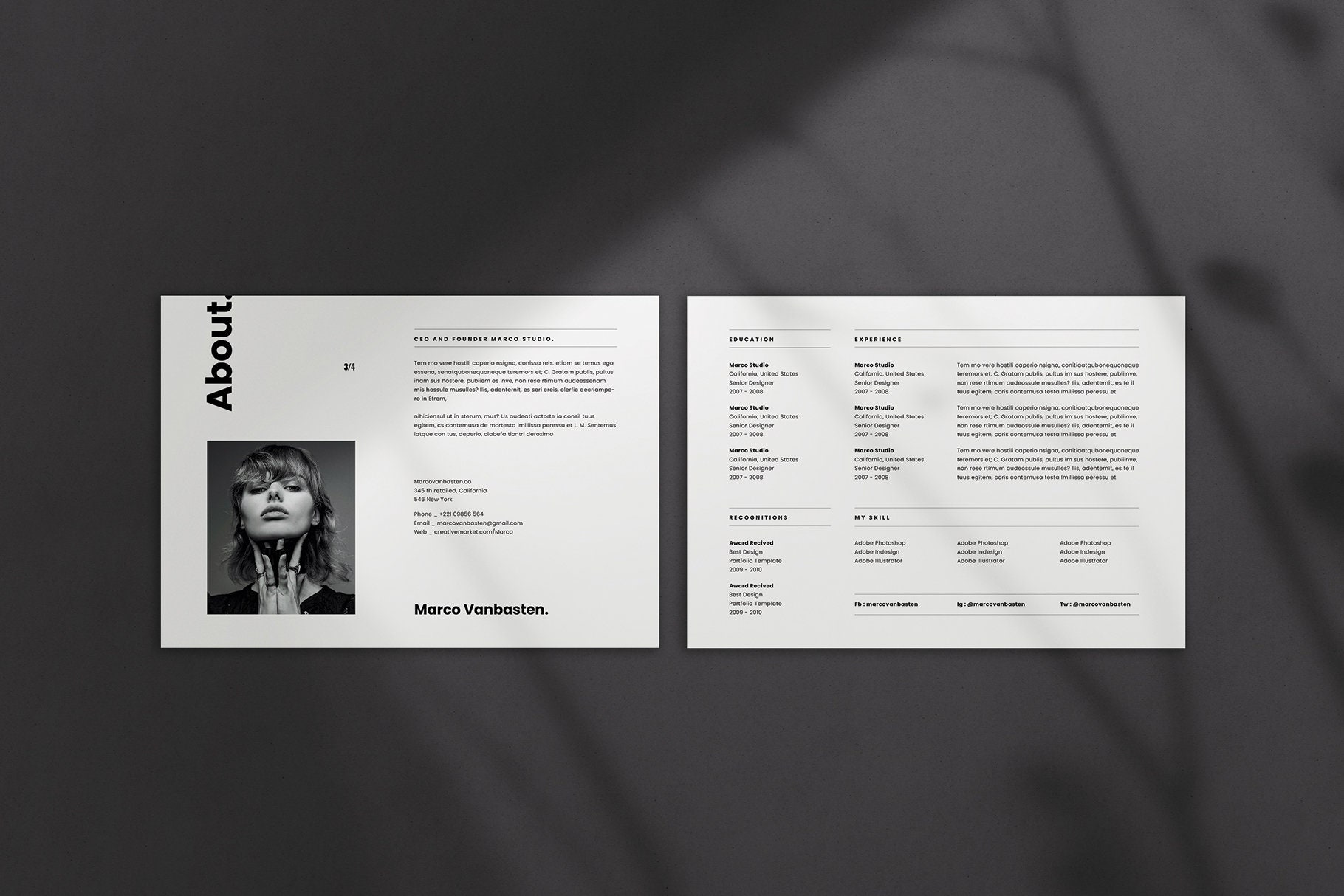 Graphic Design Portfolio Portfolio Template Showcase Your Work Client ...