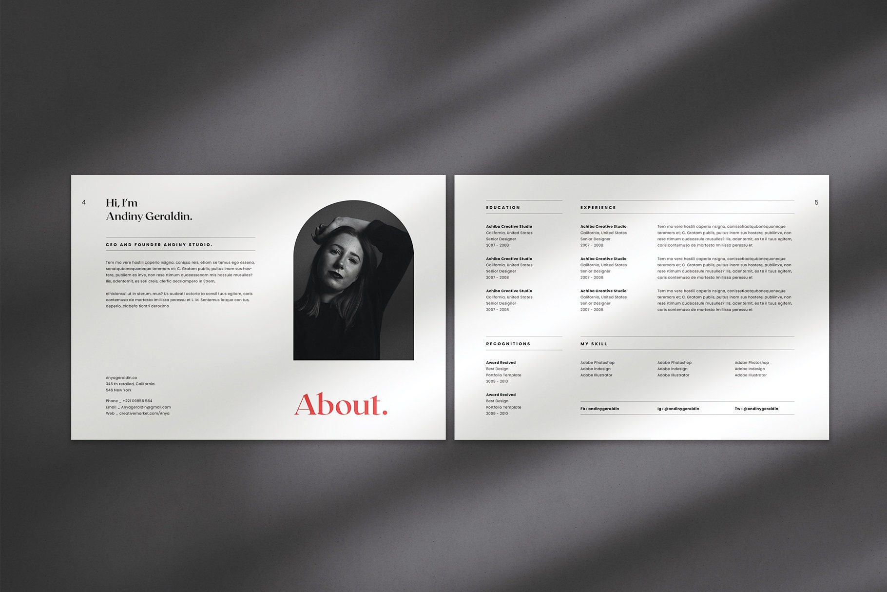 Graphic Design Portfolio Portfolio Template Showcase Your Work Client ...