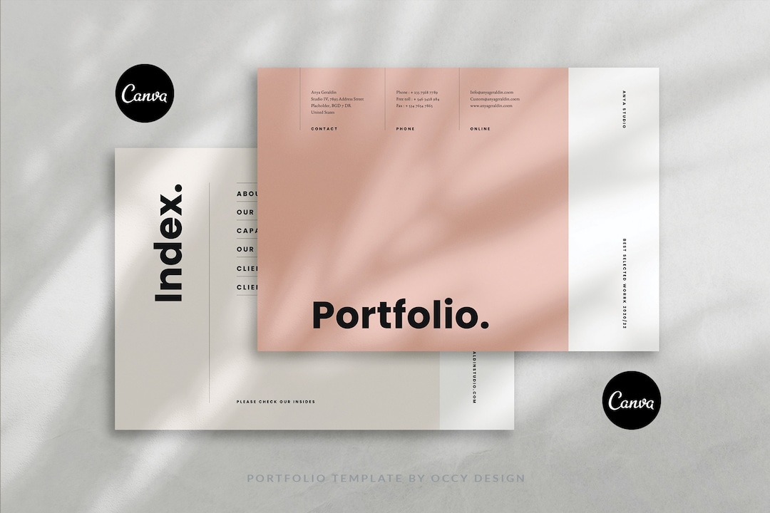 Canva Portfolio Template | Graphic Design Portfolio | Design Portfolio ...