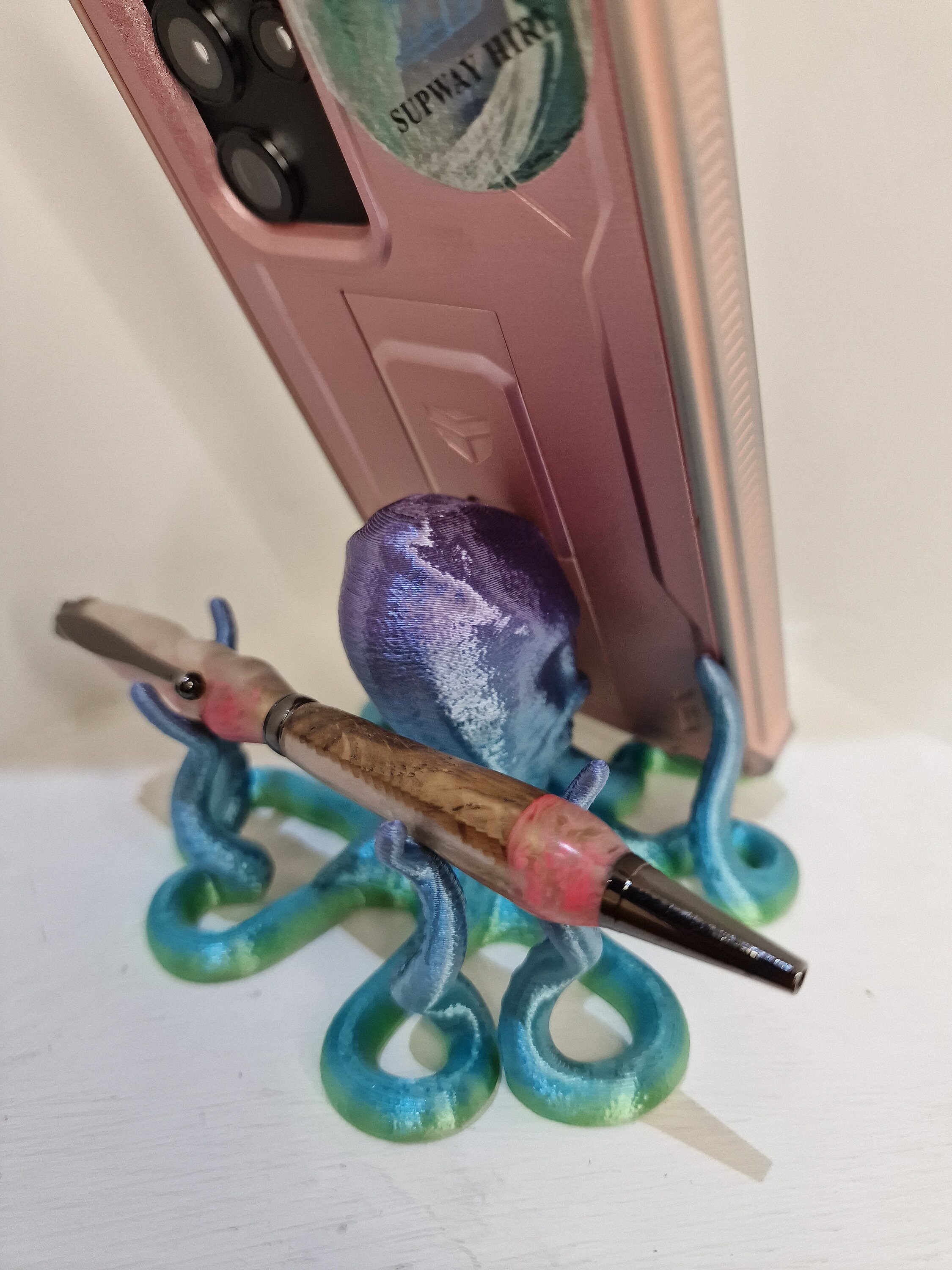 Octopus Phone Stand and Pen Holder - Etsy