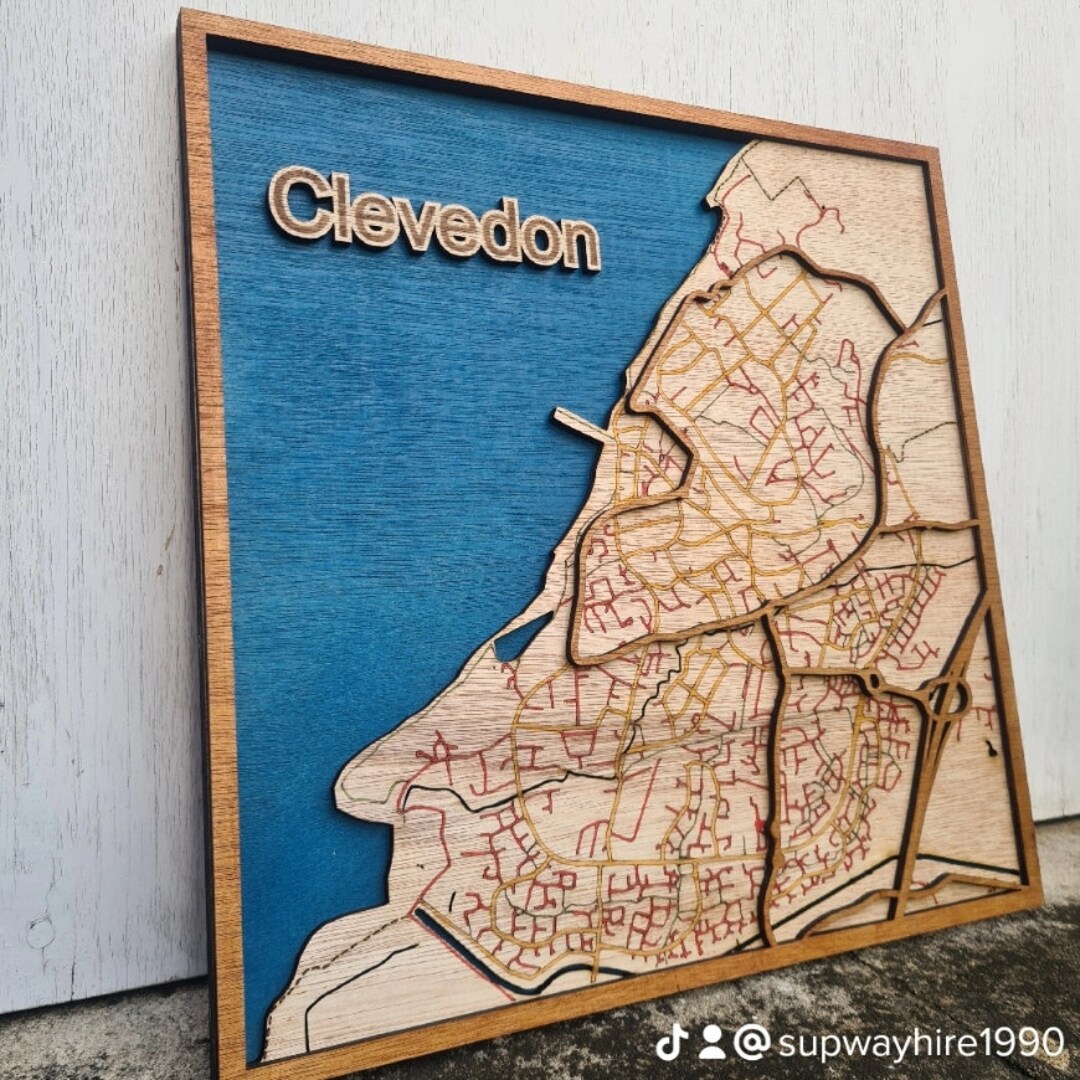 Town, City Maps Layered, Laser Cut Art Work - Etsy