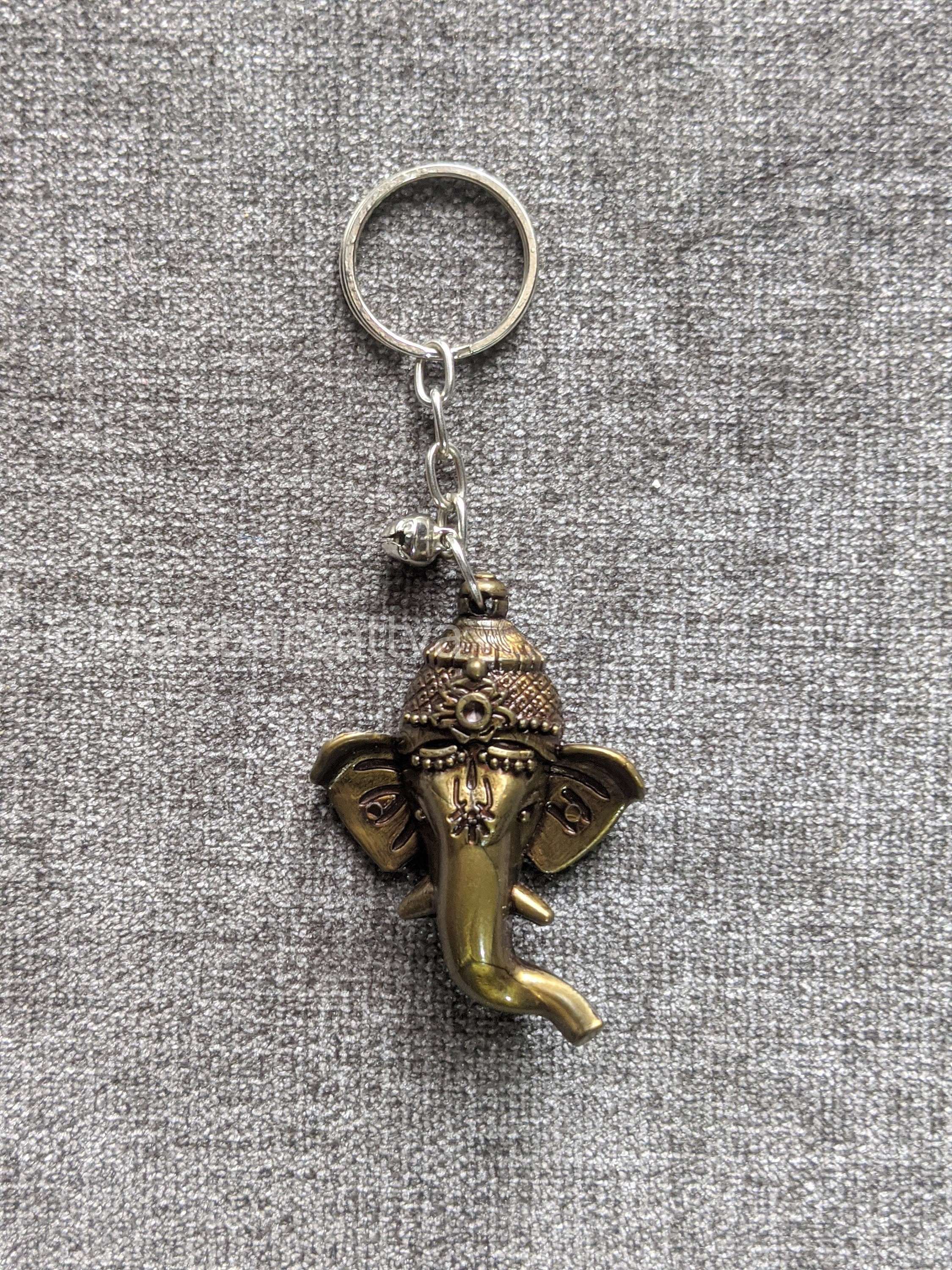Ganesha Keychain - Ganapati - Lord Ganesh Religious Keychain - Elephant ...