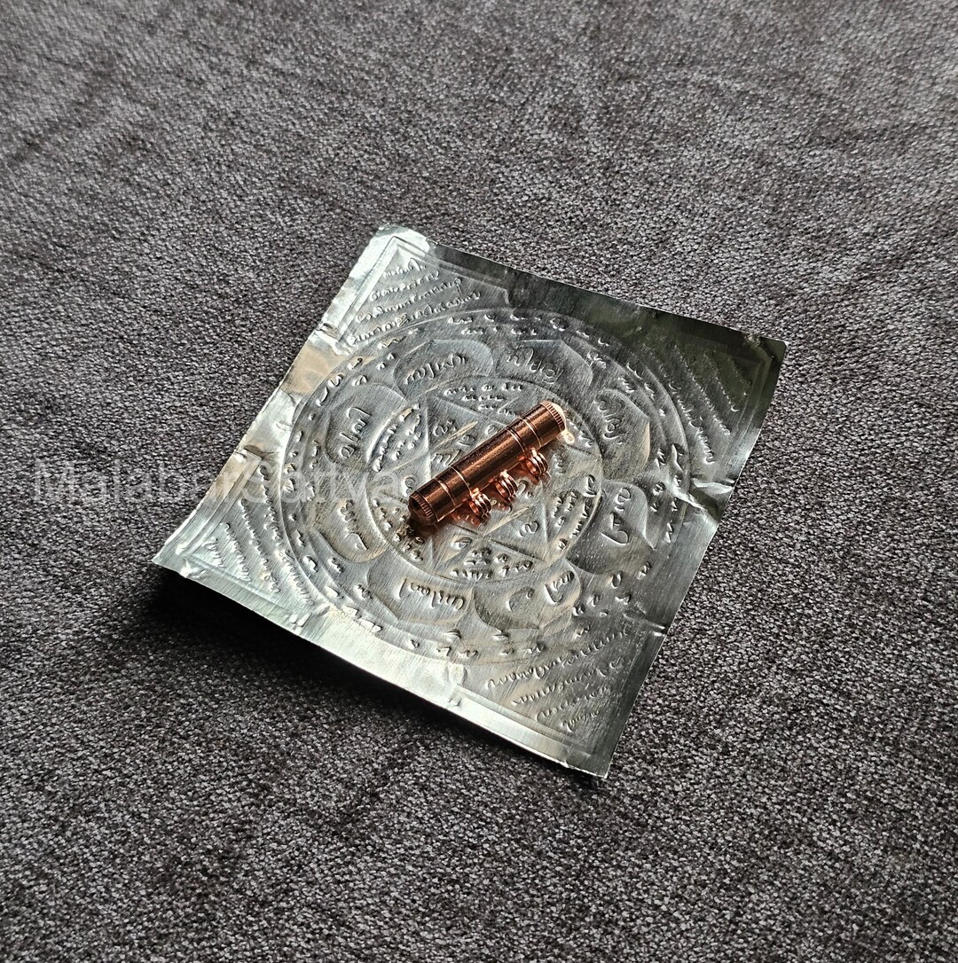 Soma Yantra – 9x9 Cm Handmade Silver Yantra With Copper Thayathu ...