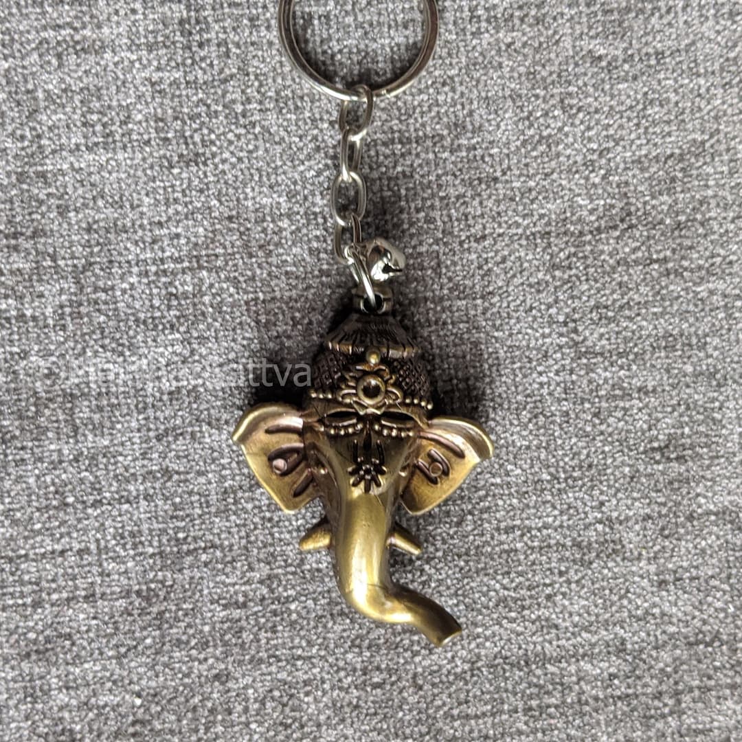 Ganesha Keychain - Ganapati - Lord Ganesh Religious Keychain - Elephant ...