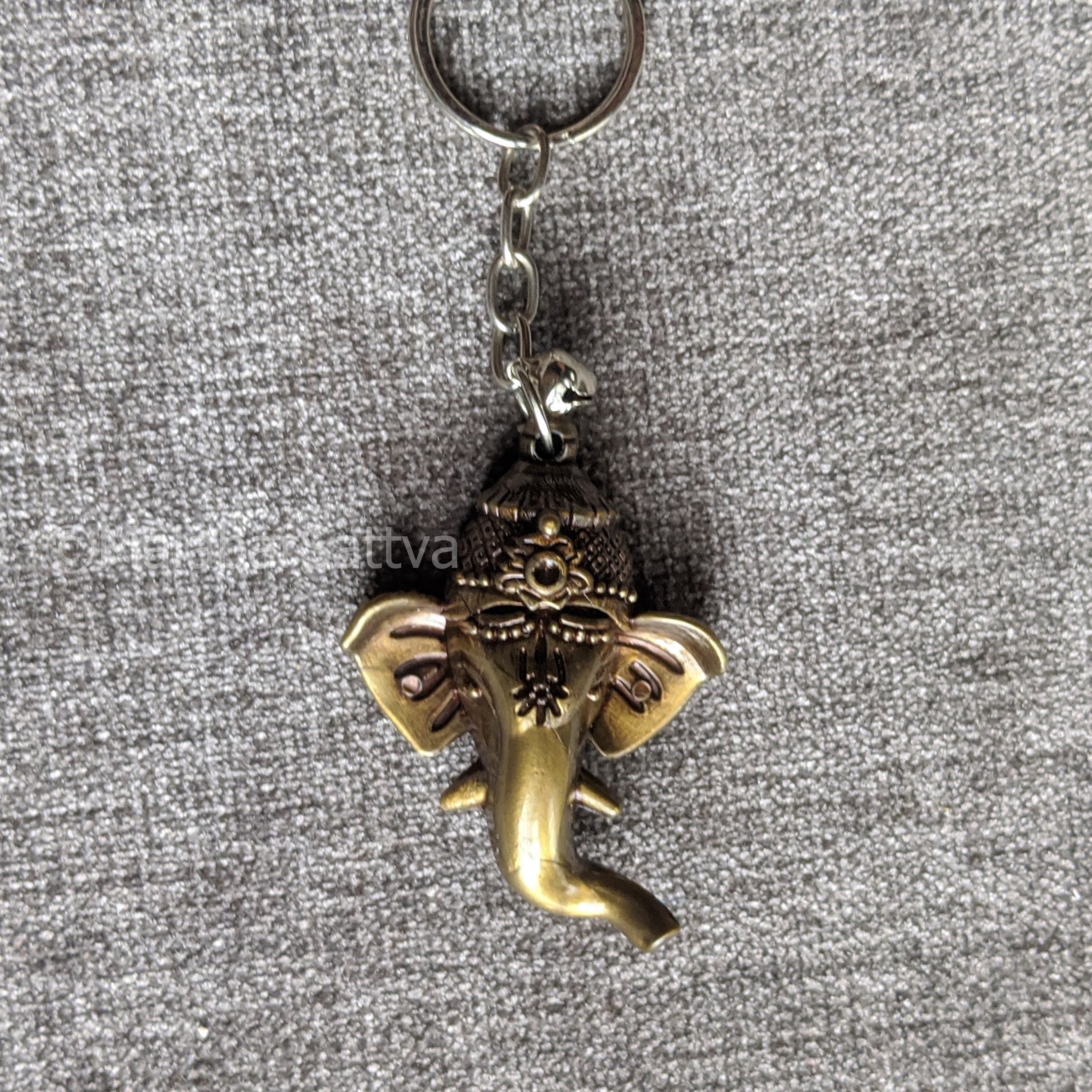 Ganesha Keychain - Ganapati - Lord Ganesh Religious Keychain - Elephant ...
