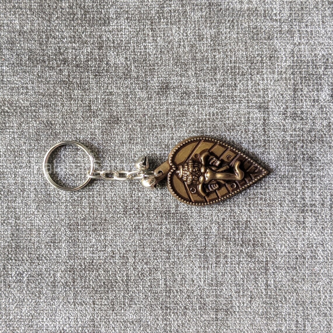 Set of 2 Shri Ganesha Keychain Ganapati Lord Ganesh Religious Keychain ...