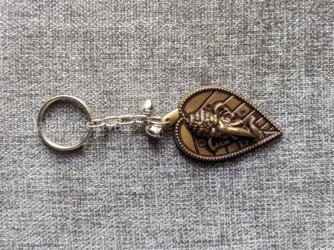 Set of 2 Shri Ganesha Keychain Ganapati Lord Ganesh Religious Keychain ...