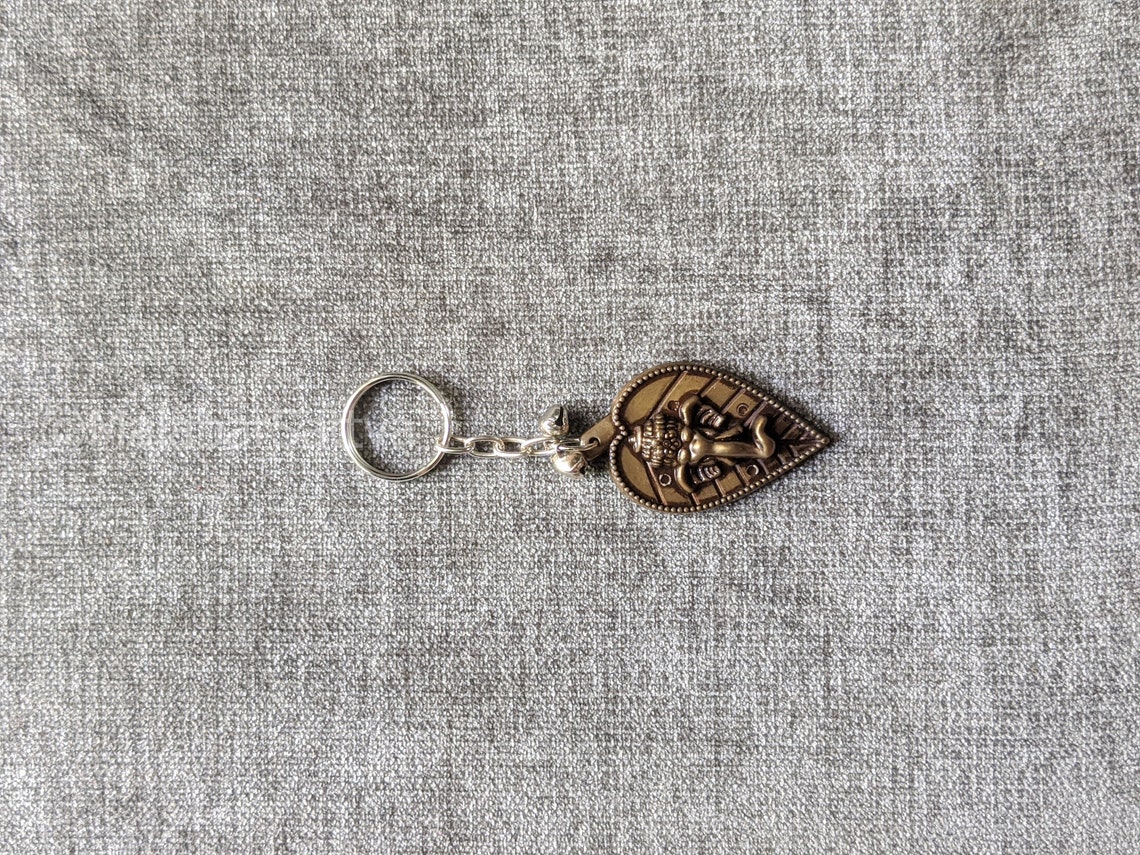 Set of 2 Shri Ganesha Keychain Ganapati Lord Ganesh Religious Keychain ...