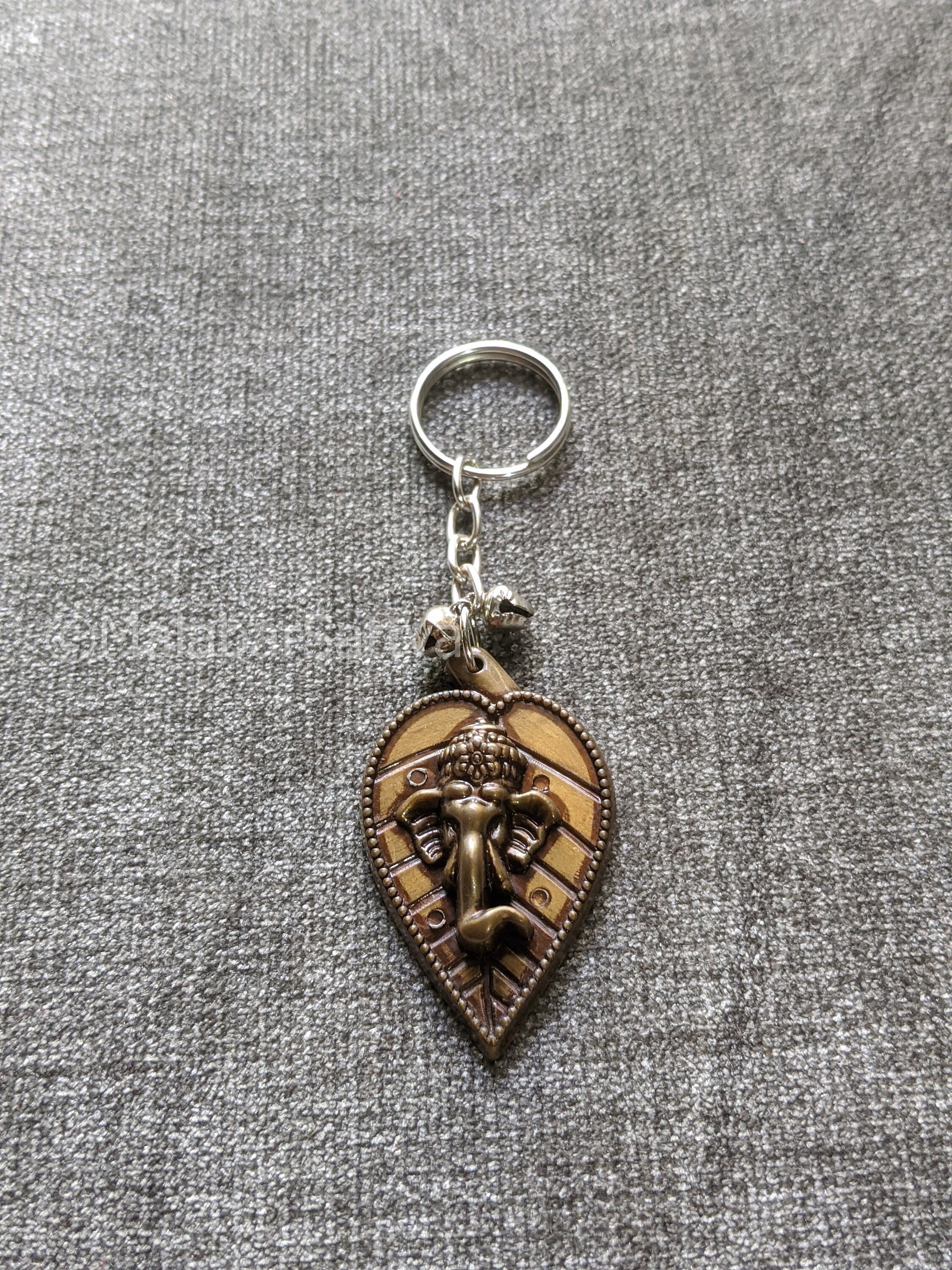 Set of 2 Shri Ganesha Keychain Ganapati Lord Ganesh Religious Keychain ...