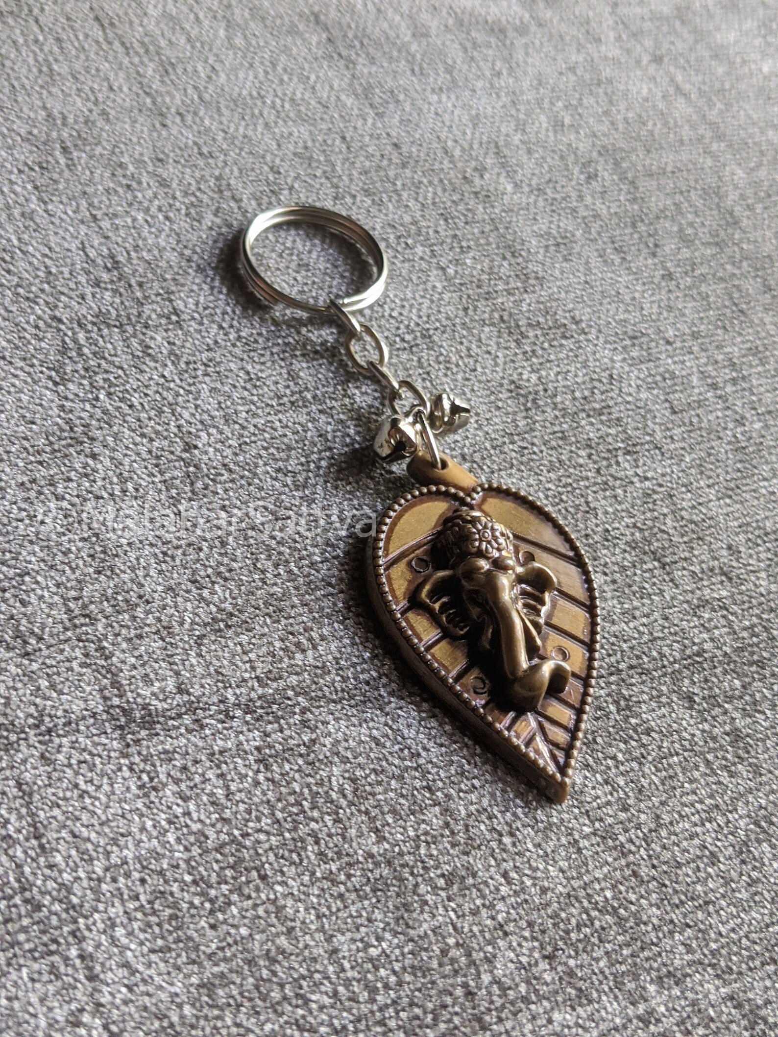 Set of 2 Shri Ganesha Keychain Ganapati Lord Ganesh Religious Keychain ...