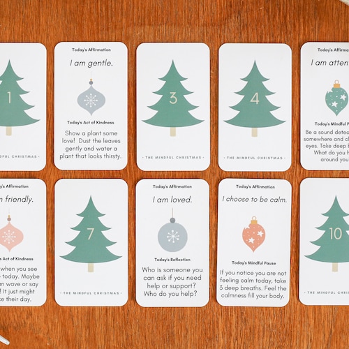 Christmas Advent Cards - Etsy