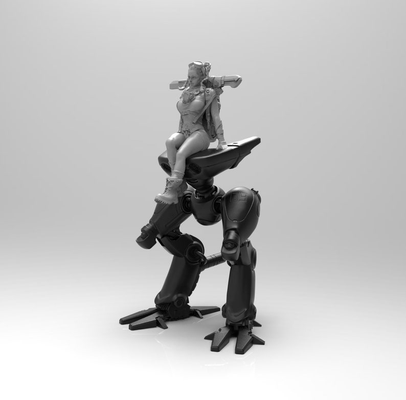 E259 Nsfw Cyborg Girl Design Hot And Sexy Girl With Robot Etsy