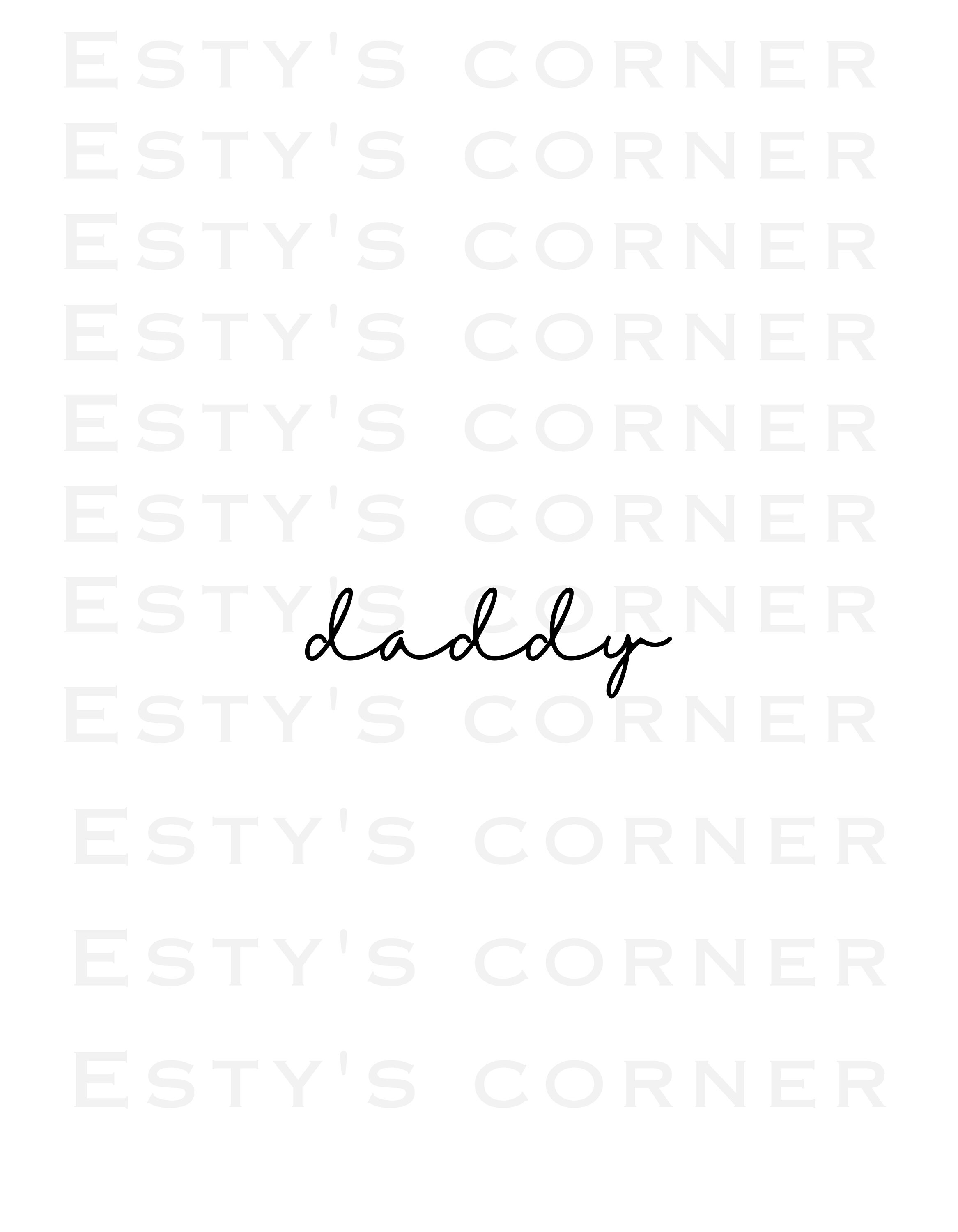 Daddy Svg, Daddy Png, Daddy Pdf, Daddy Jpg, Daddy Digital File, Daddy ...