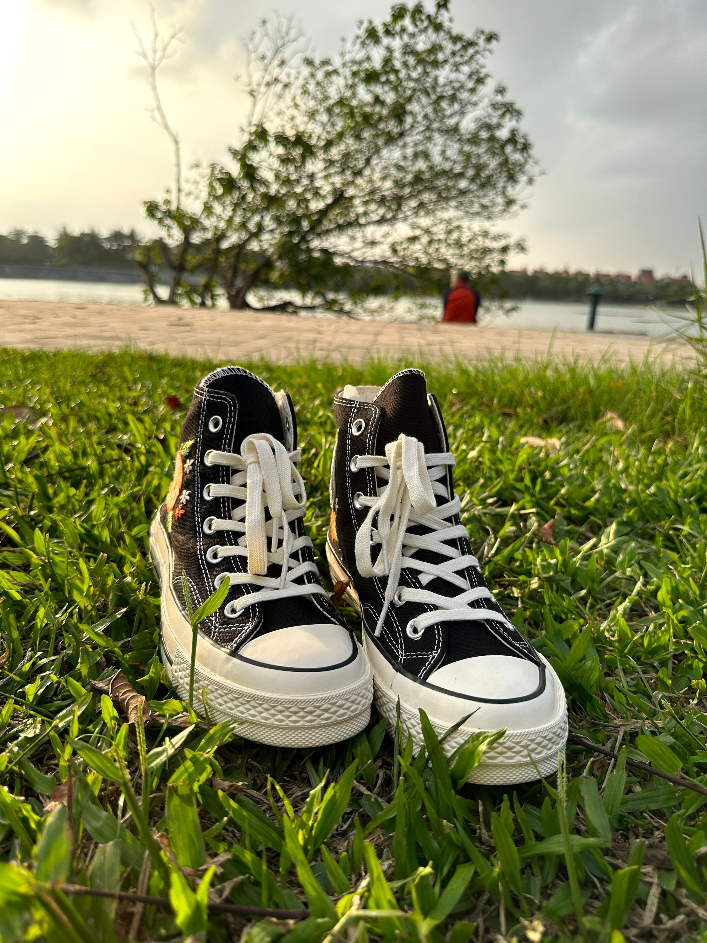 Embroidered Converse/custom Converse High Top Chuck Taylor 1970s ...