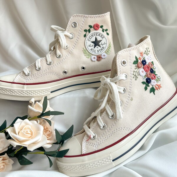 Floral Converse - Etsy