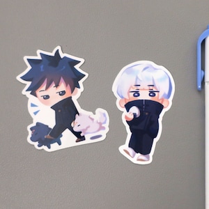 Cute Chibi Anime Boy Stickers / Laminated Weatherproof Matte Stickers ...
