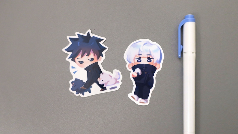 Cute Chibi Anime Boy Stickers / Laminated Weatherproof Matte - Etsy