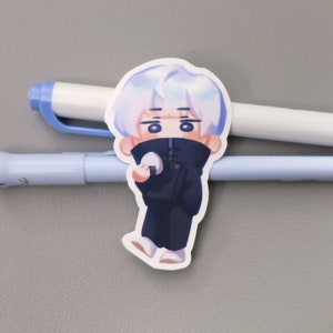 Cute Chibi Anime Boy Stickers / Laminated Weatherproof Matte Stickers ...