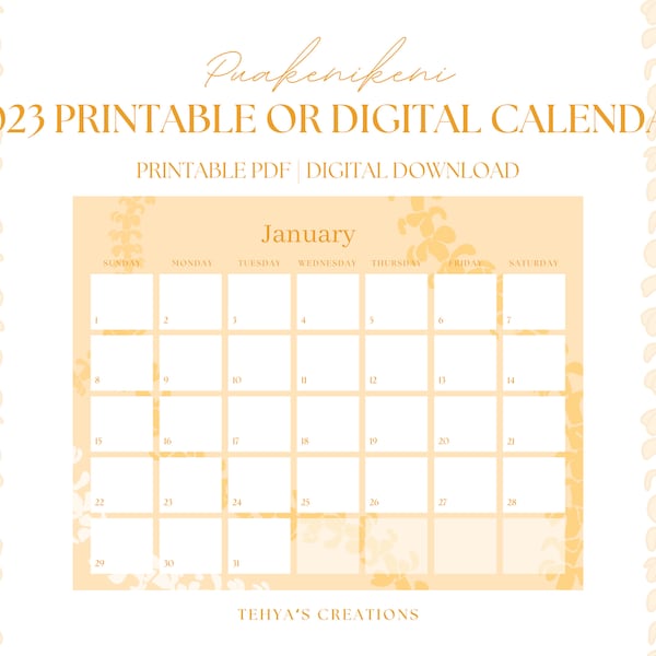 Puakenikeni Print - Etsy