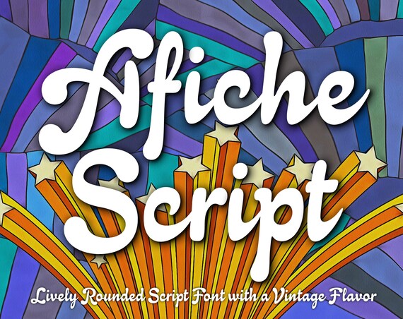 Afiche Script Font - Etsy