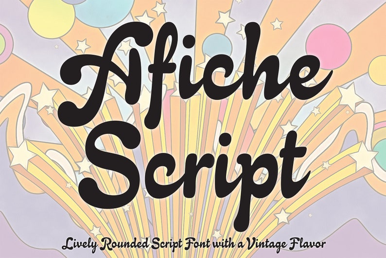 Afiche Script Font - Etsy