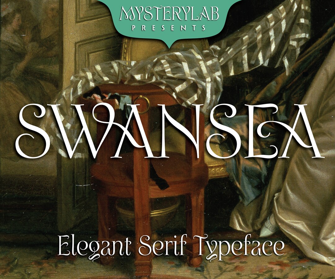 Swansea Elegant Serif Font - Etsy