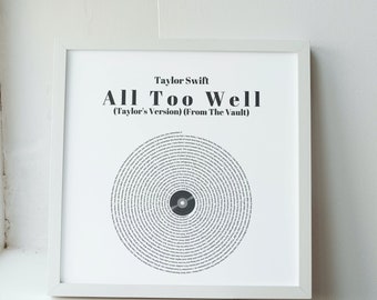 All Too Well Print - Etsy