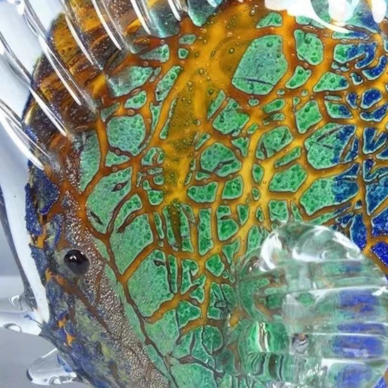 Art Glass Tropical Fish Glass Sculpture Hand Blown Glass - Etsy
