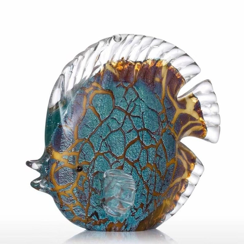 Art Glass Tropical Fish Glass Sculpture Hand Blown Glass - Etsy