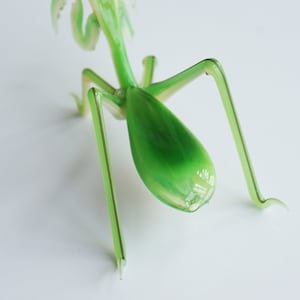 Art Glass Praying Mantis, Glass Sculpture, Hand Blown Glass, Glass ...