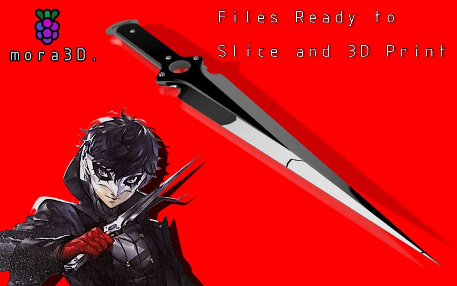 Persona 5 Joker's "silver Knife" - .stl Files for 3D Printing - Digital ...