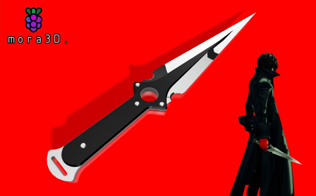 Persona 5 Joker's "silver Knife" - .stl Files for 3D Printing - Digital ...