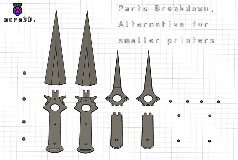 Persona 5 Joker's "silver Knife" - .stl Files for 3D Printing - Digital ...