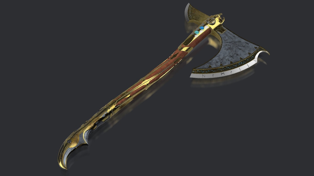God of War's Leviathan Axe - Max Level - .stl Files for 3D Printing ...