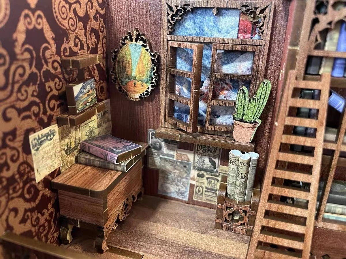 Book Nook Alley DIY Kit Eternal Bookstore Vintage Diorama - Etsy Australia Book Nook Alley DIY Kit Eternal Bookstore Vintage Diorama - Etsy Australia