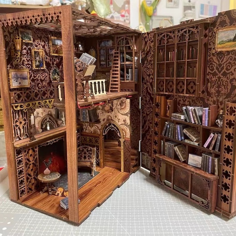 Book Nook Alley DIY Kit Eternal Bookstore Vintage Diorama - Etsy Australia Book Nook Alley DIY Kit Eternal Bookstore Vintage Diorama - Etsy Australia
