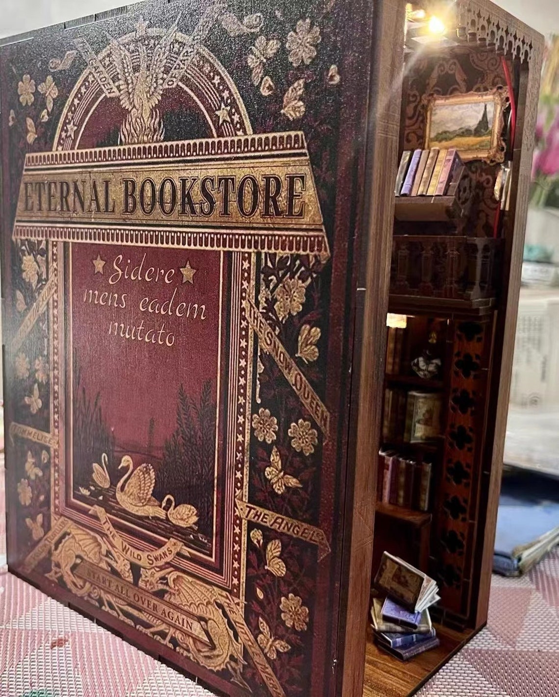 Book Nook Alley DIY Kit Eternal Bookstore Vintage Diorama - Etsy Book Nook Alley DIY Kit Eternal Bookstore Vintage Diorama - Etsy