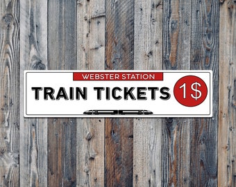 Train Station Sign - Etsy