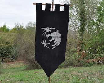 The Witcher Flag - Etsy