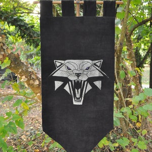 Standard / Banner / Torch / Flag / Flag / the Witcher / Cat School - Etsy