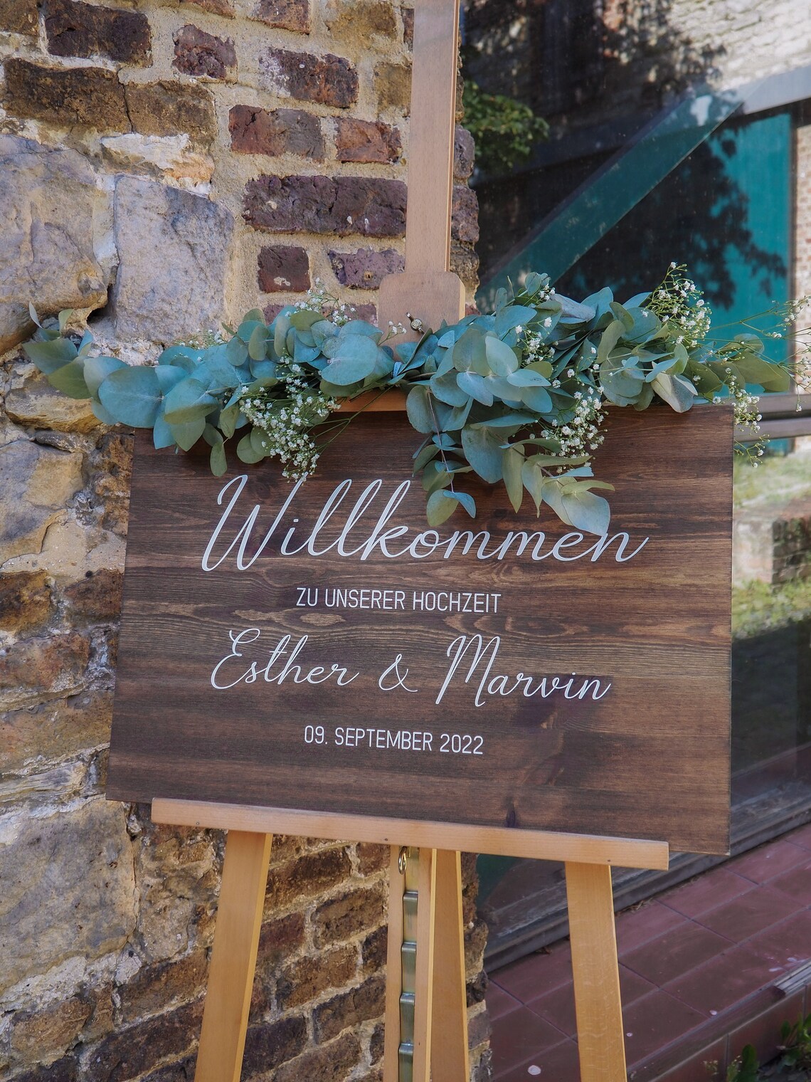 Willkommensschild Aus Holz