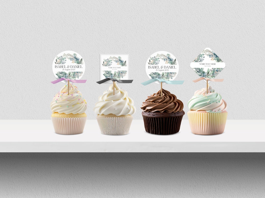 Printable Cupcake Topper Template, Editable Hen Party Cupcake Picks ...