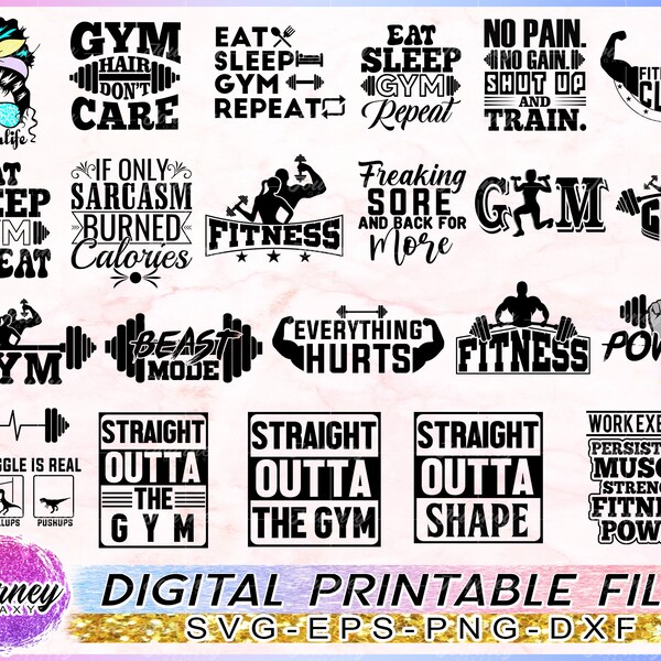 Fitness Motivation Svg - Etsy