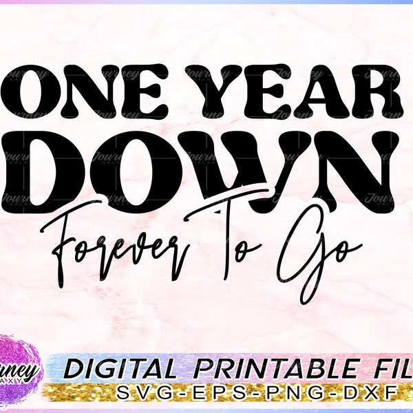 One Year Down - Etsy