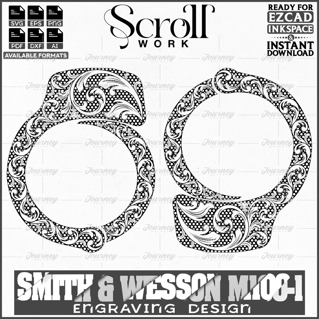 Handcuff Design, Firearms Engraving Design, Smith & Wesson M100 ...