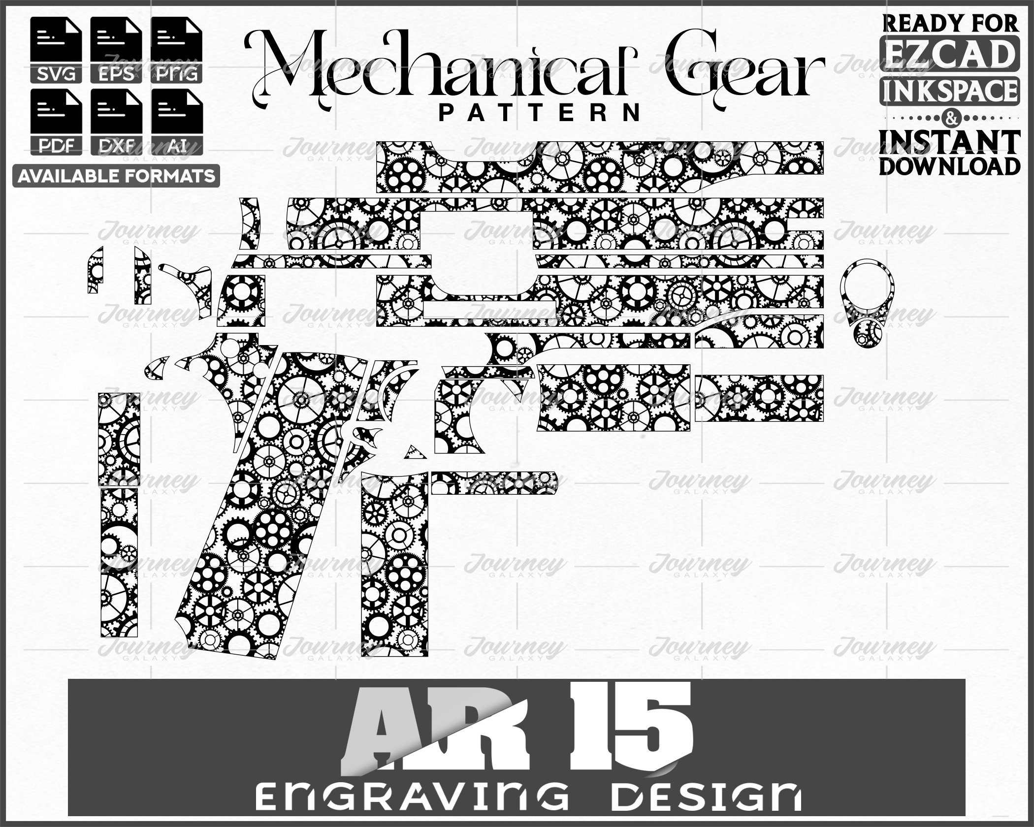 Colt Government Firearms Design Engraving Files, Mechanical Gear ...