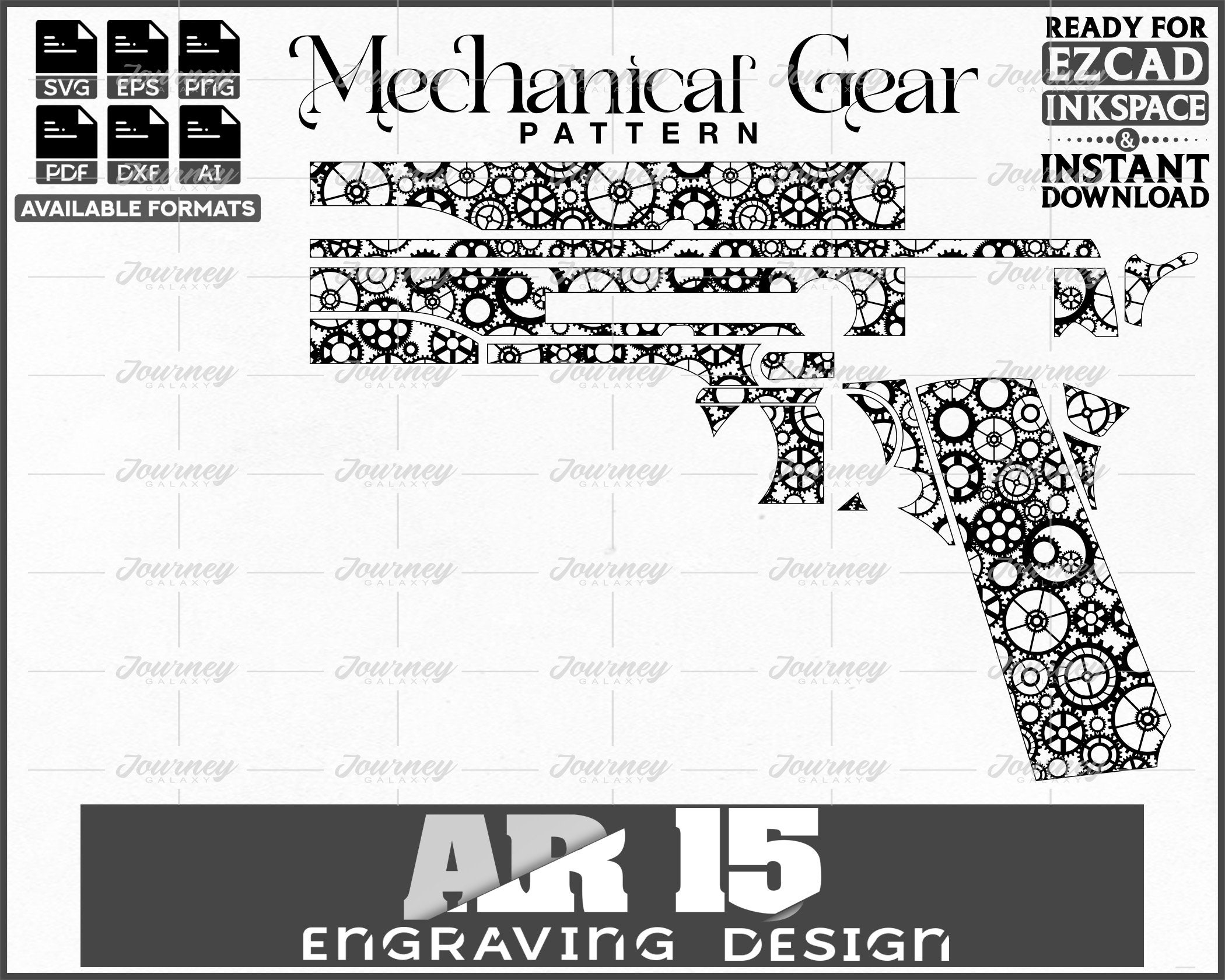 Colt Government Firearms Design Engraving Files, Mechanical Gear ...